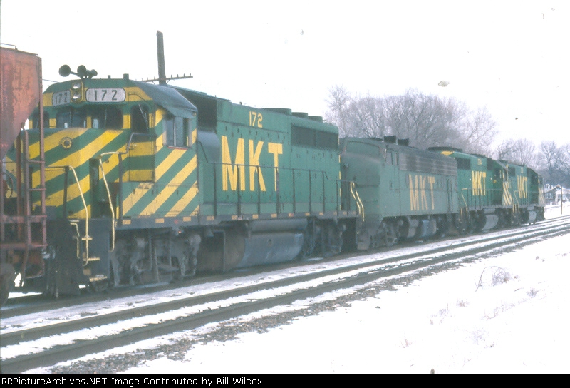 MKT train 102 with GP38-2 310, GP40 174, F7Am 401B & GP40 172